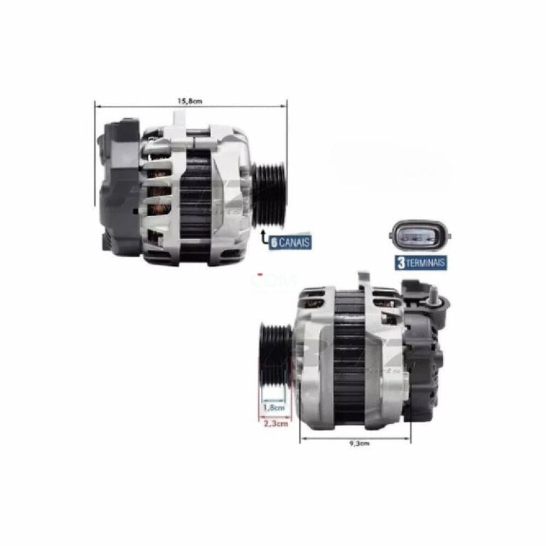 Alternador 12V 90A 6PK compatível com 373002B510 para Hyundai HB20 1.6L ...
